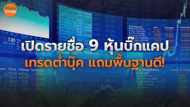 เปิดรายชื่อ 9 หุ้นบิ๊กแคป เทรดราคาต่ำบุ๊ค! | Share2Trade